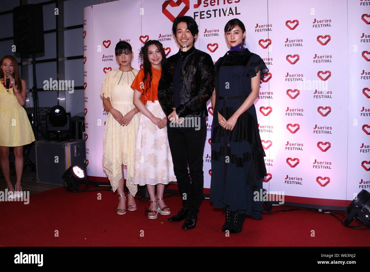 (From left) Japanese actresses Anna Ishii, Yuki Sasou, actor Tatsuo ...
