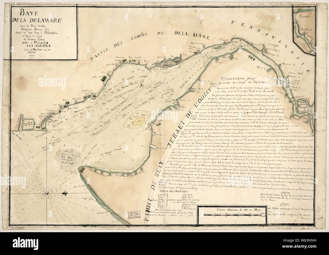 American Revolutionary War Era Maps 1750-1786 334 Baye de la Delaware ...