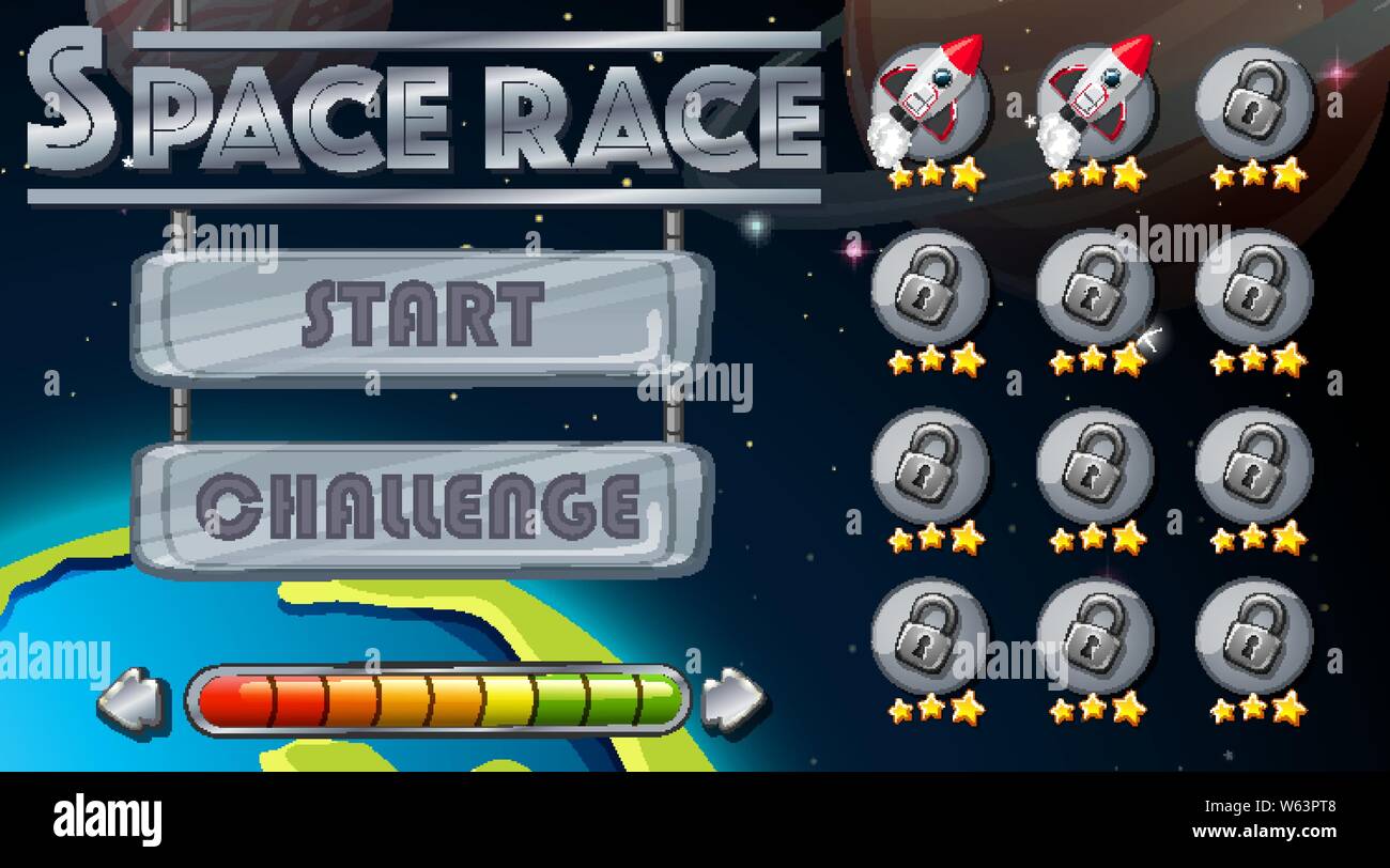 Space race game background illustration Stock Vector Image & Art - Alamy