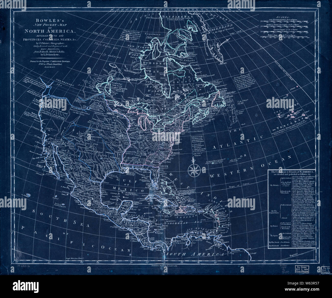 American Revolutionary War Era Maps 1750-1786 347 Bowles's new pocket ...