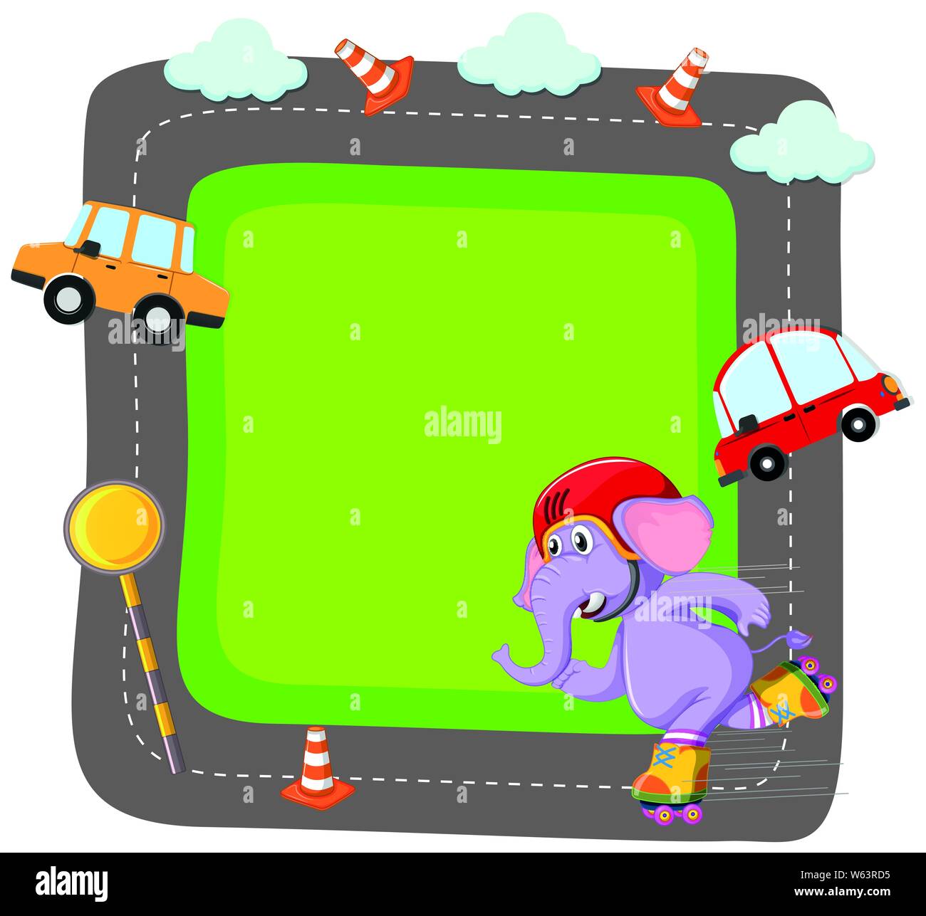 Elephant street Stock Vector Images - Alamy