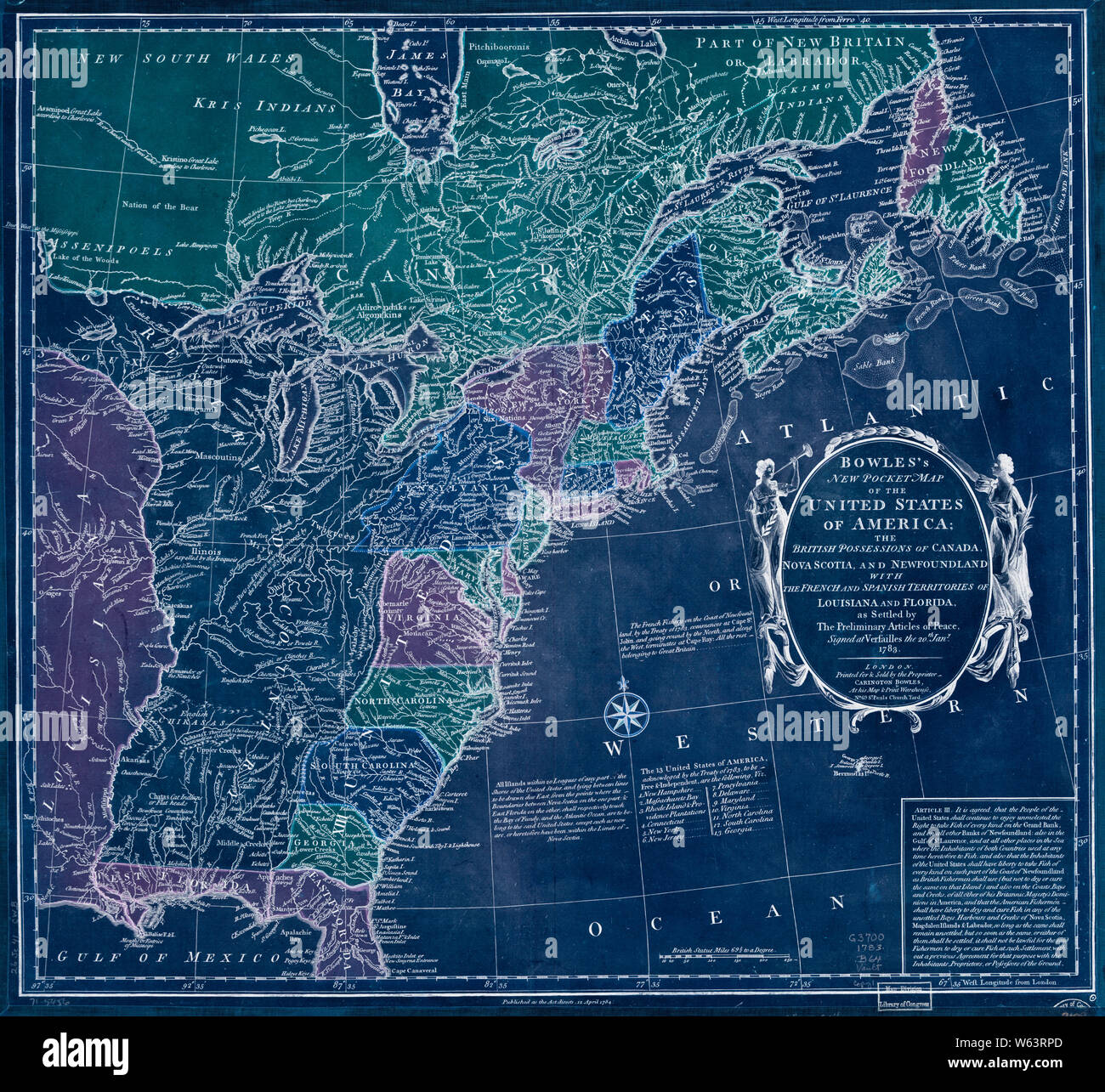 American Revolutionary War Era Maps 1750-1786 350 Bowles's new pocket ...