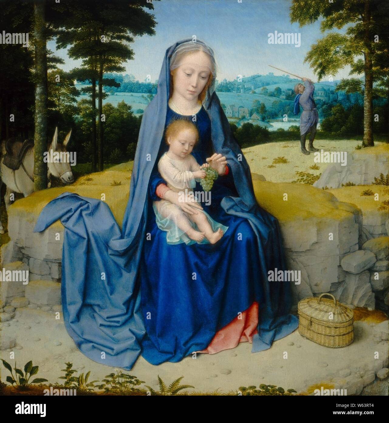 Gerard David - The rest on the flight into Egypt Stock Photo - Alamy