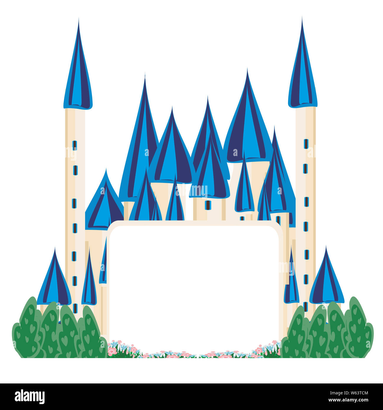 Magic fairytale princess castle frame hi-res stock photography and ...