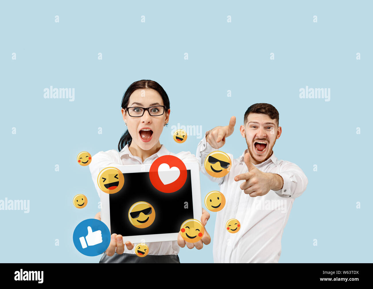 Social media interactions on mobile phone. Internet digital marketing ...