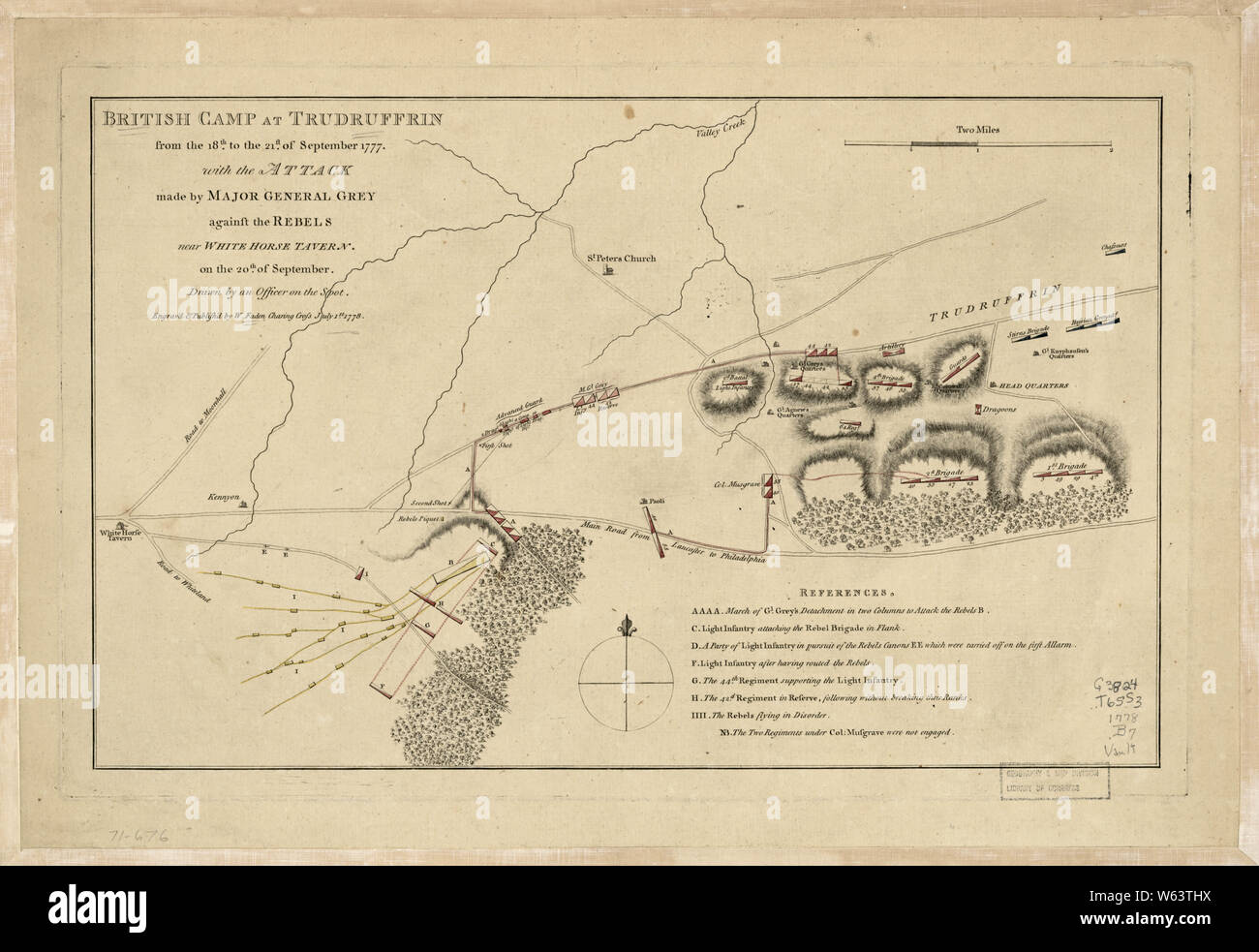 American Revolutionary War Era Maps 1750-1786 354 British camp at ...