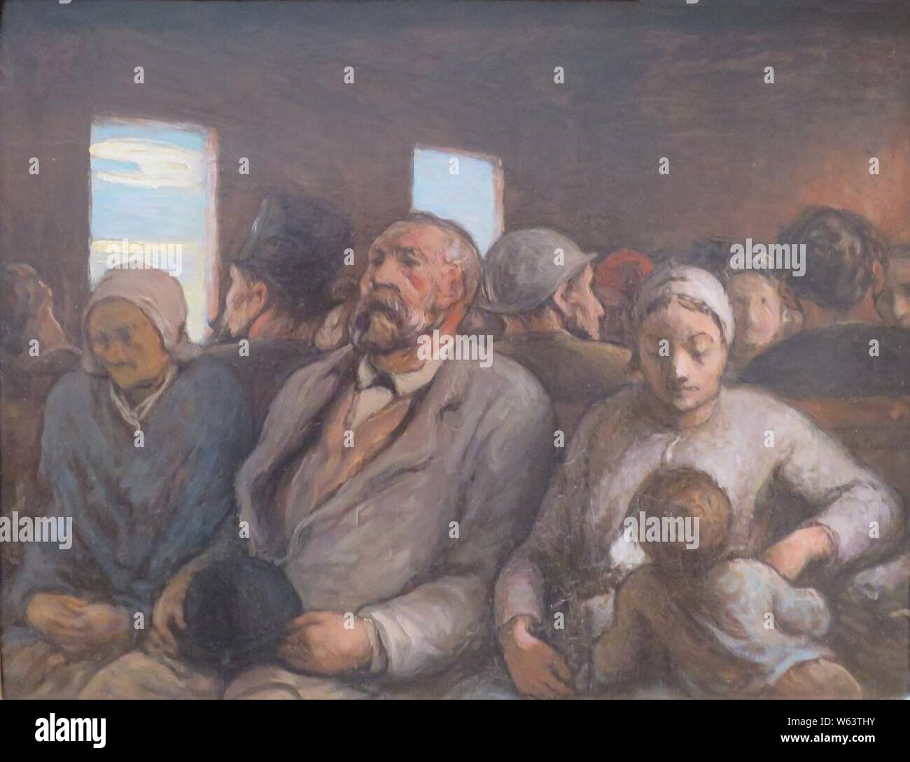 Third Class Carriage (1856-1858) by Honore Daumier Stock Photo - Alamy