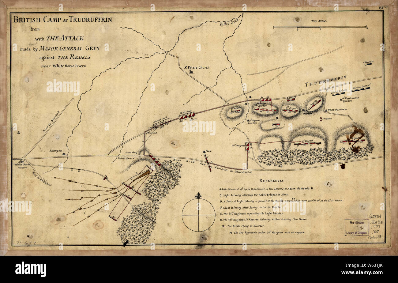 American Revolutionary War Era Maps 1750-1786 353 British camp at ...