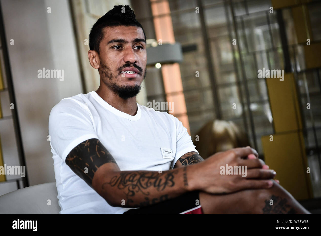 Brazilian football player Paulinho of Guangzhou Evergrande Taobao ...