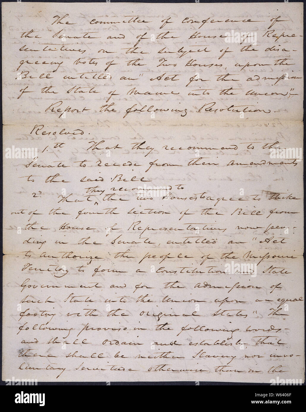 Missouri compromise hi-res stock photography and images - Alamy