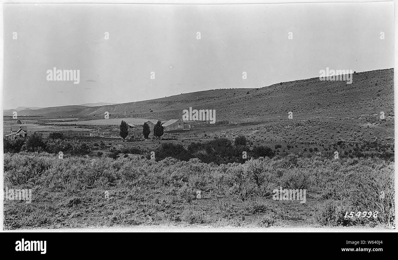 Congleton Ranch near Paulina Oregon, Ochoco Forest, 1917 Stock Photo ...