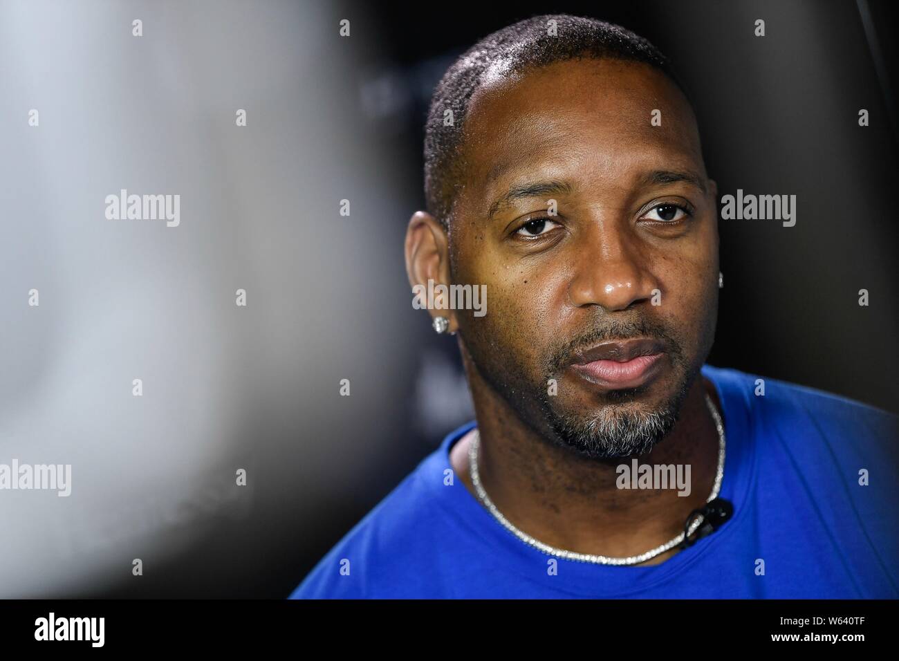 American retired basketball player Tracy McGrady accepts an exclusive ...