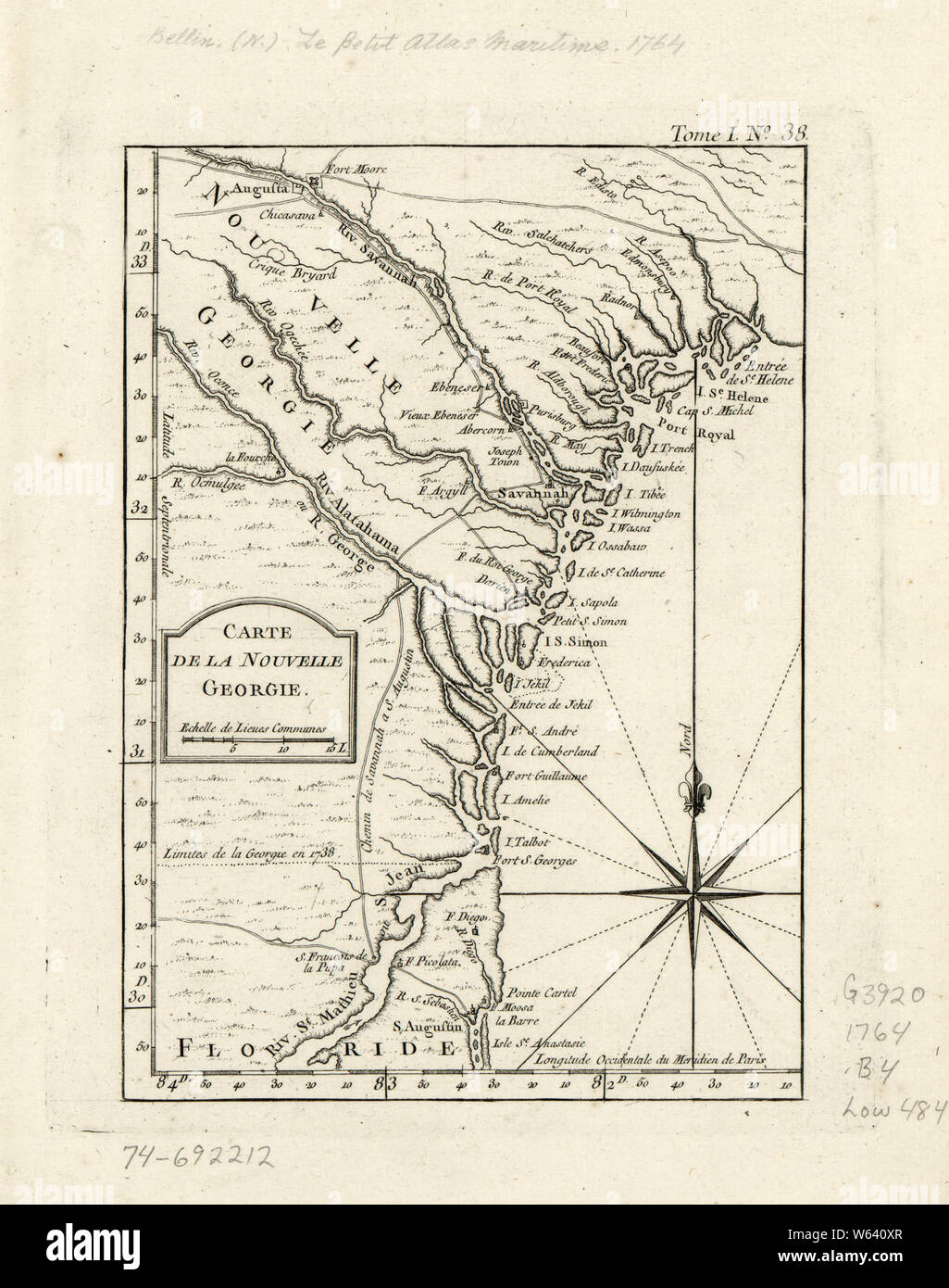 American Revolutionary War Era Maps 1750-1786 402 Carte de la nouvelle ...