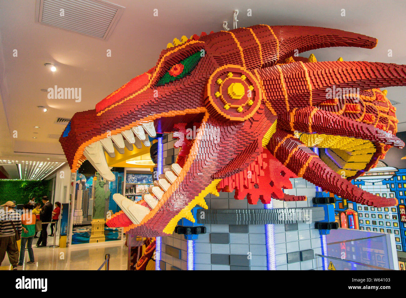 Lego brick creations are on display at the second Lego Flagship Store ...