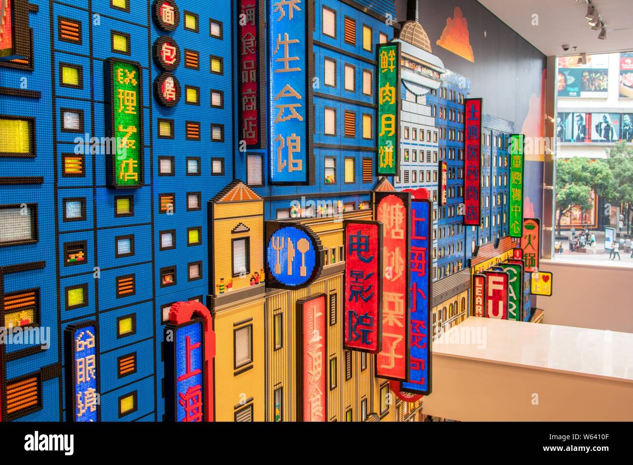 Lego brick creations are on display at the second Lego Flagship Store ...
