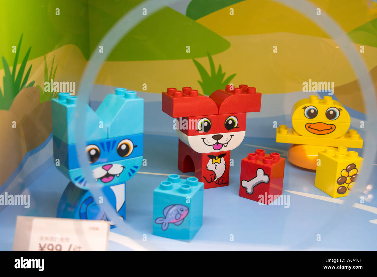 Lego brick creations are on display at the second Lego Flagship Store ...