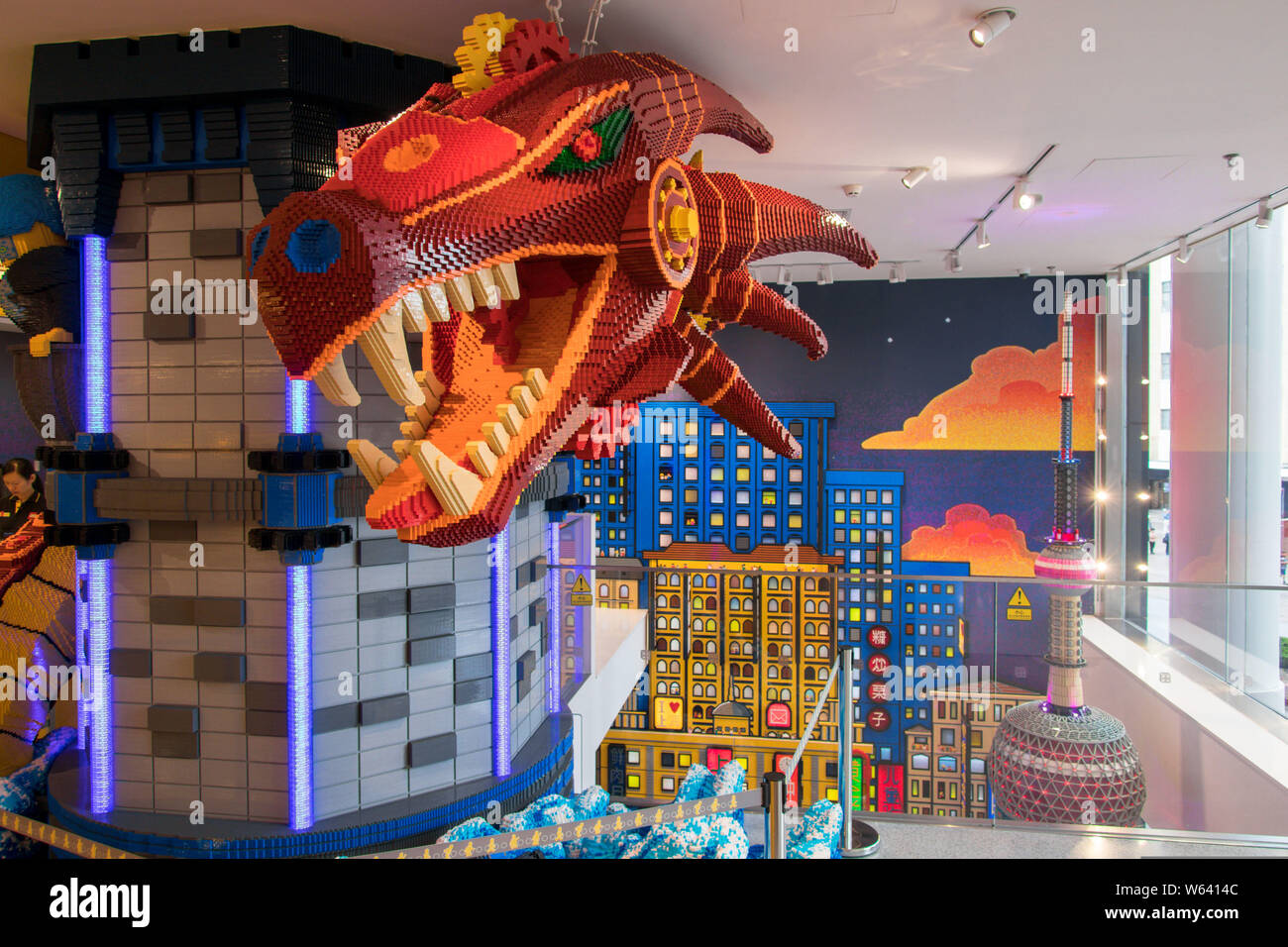 Lego brick creations are on display at the second Lego Flagship Store ...