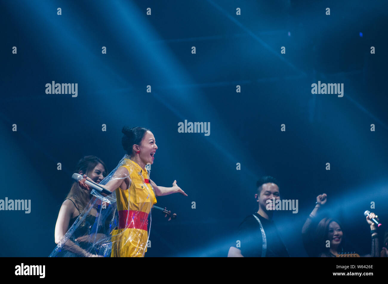 Taiwanese singer and actress Angela Chang performs during her "Journey ...