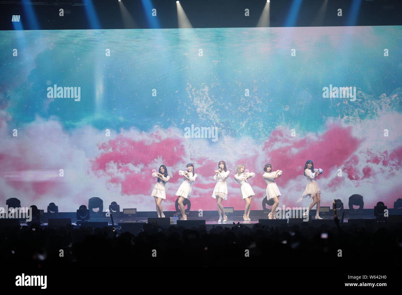 Members of South Korean girl group GFriend perform during the 2018 ...