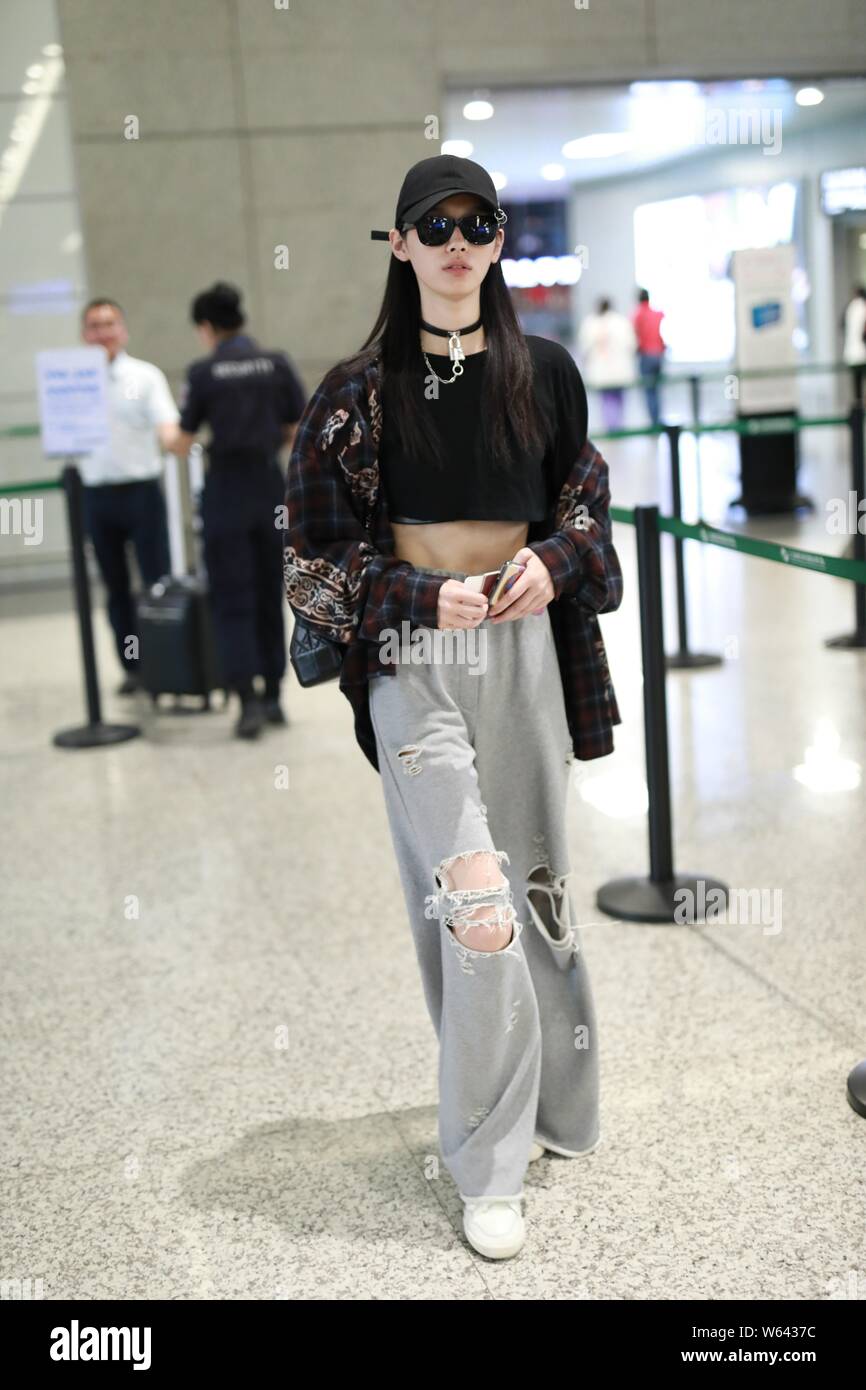 Chinese model Xi Mengyao, better known as Ming Xi, arrives at the ...