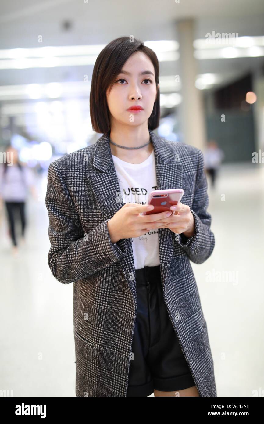 Chinese singer and actress Victoria Song or Song Qian arrives at the ...