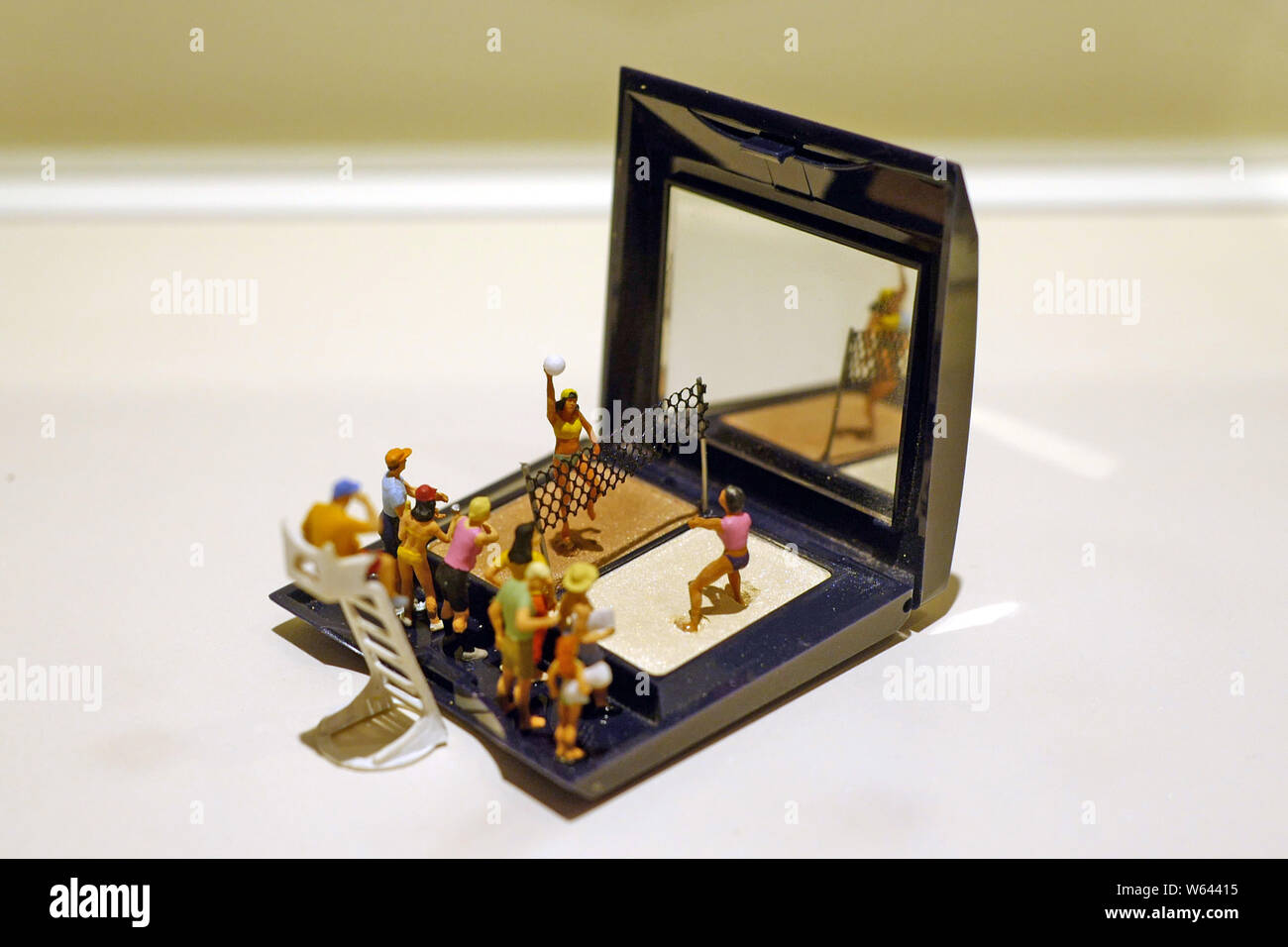 This photo shows a miniature artwork displayed at the Miniature Life ...