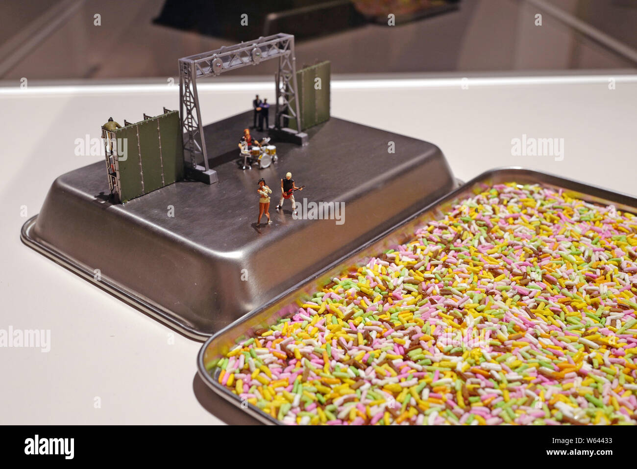 This photo shows a miniature artwork displayed at the Miniature Life ...