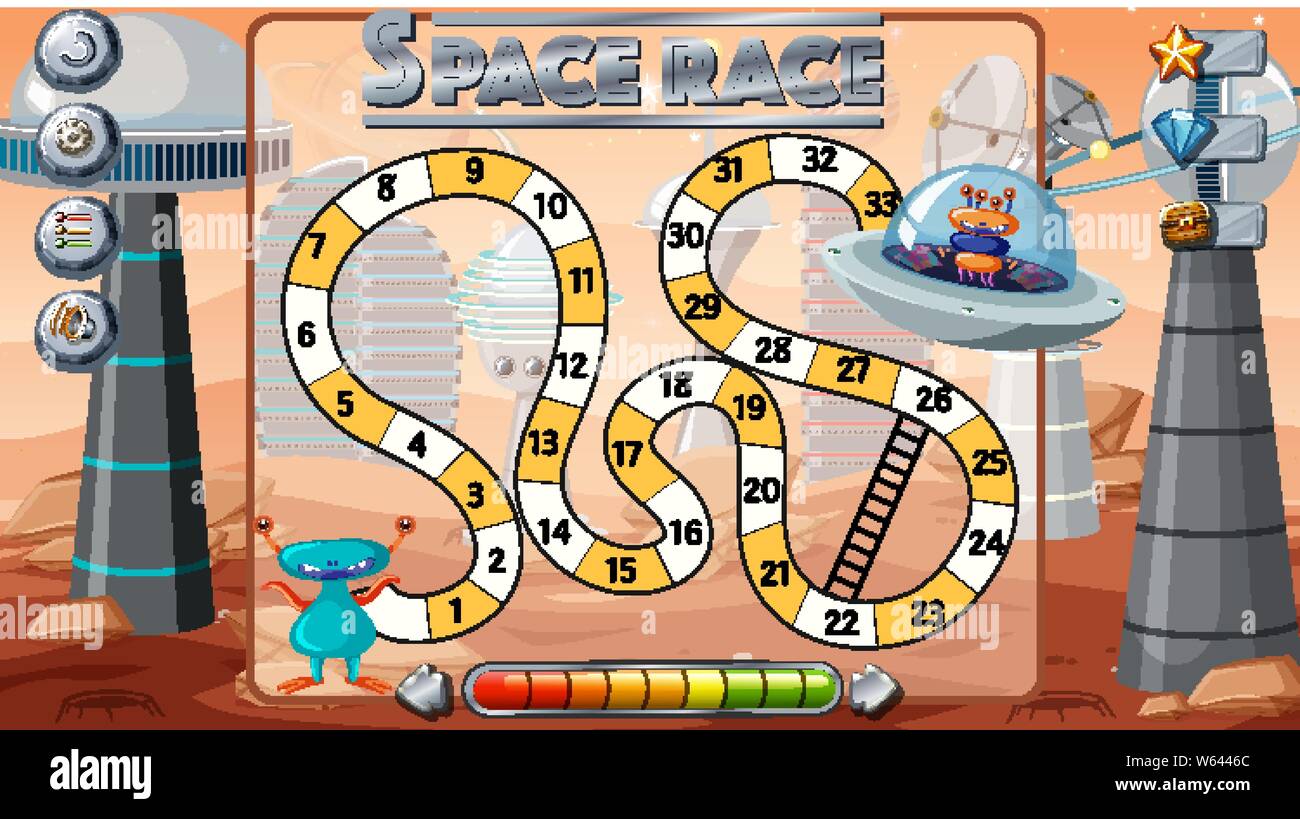 Space race game background illustration Stock Vector Image & Art - Alamy