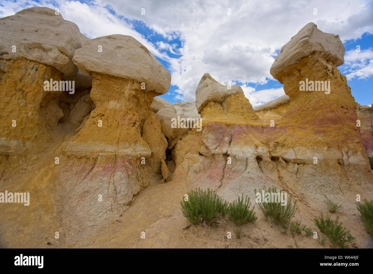 Rock formations at the Paint Mines Stock Photo - Alamy