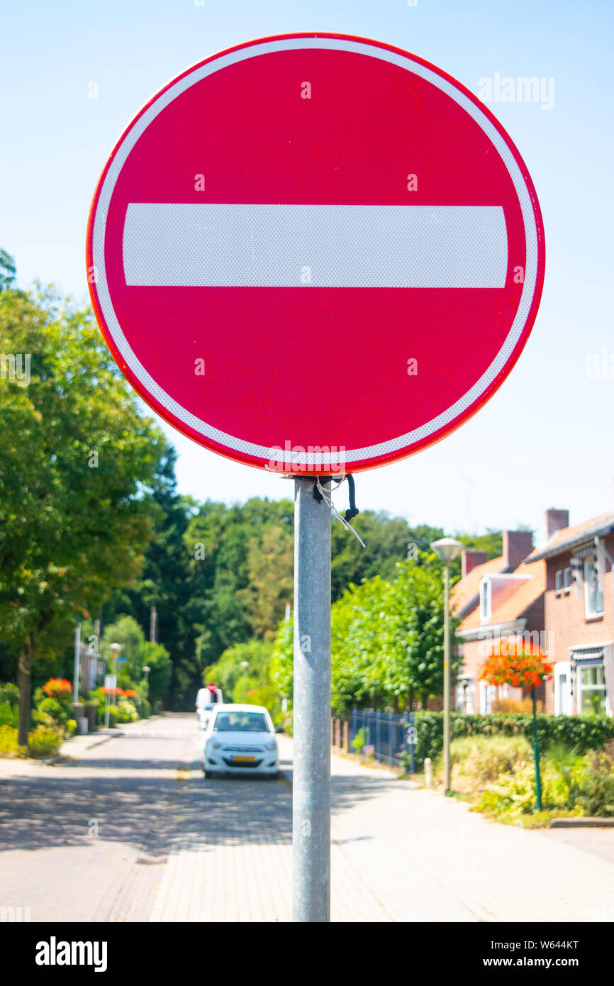 Dutch Road sign a directional road you are not allowed to drive in from ...