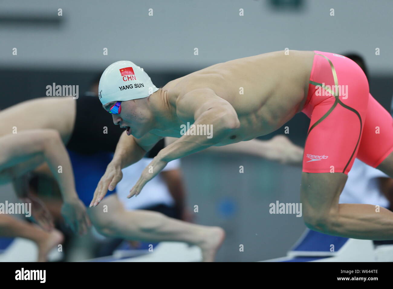 --FILE--Chinese swimming star Sun Yang of Zhejiang competes in the ...