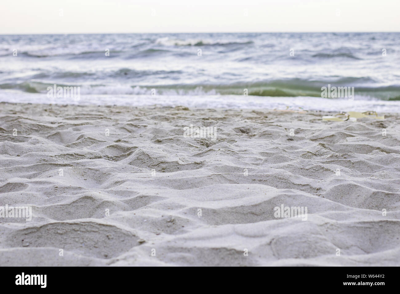 Empty beautiful sand beach background Stock Photo - Alamy