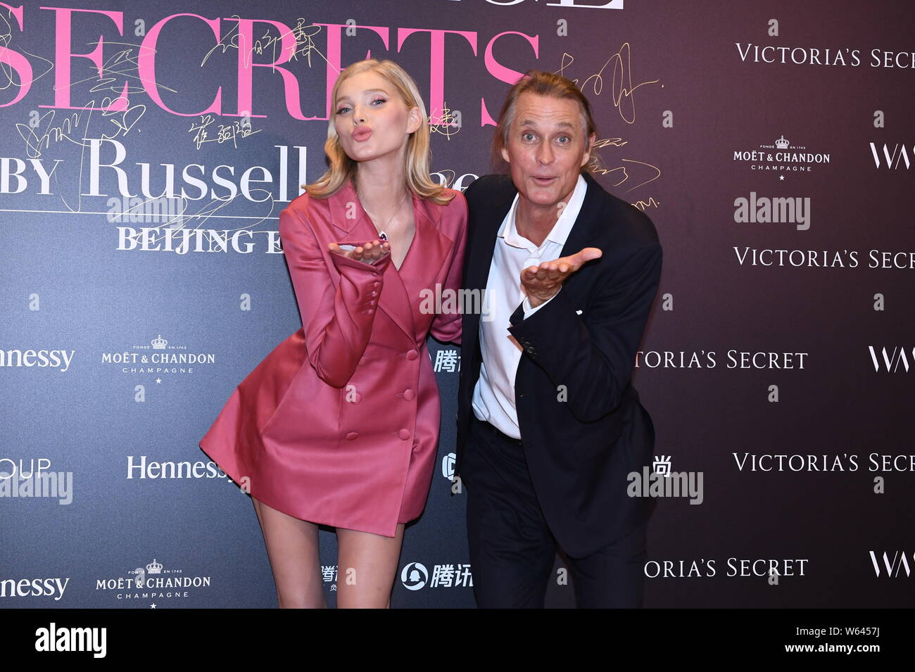 Victoria's Secret Angel and Swedish model Elsa Hosk, left, and ...