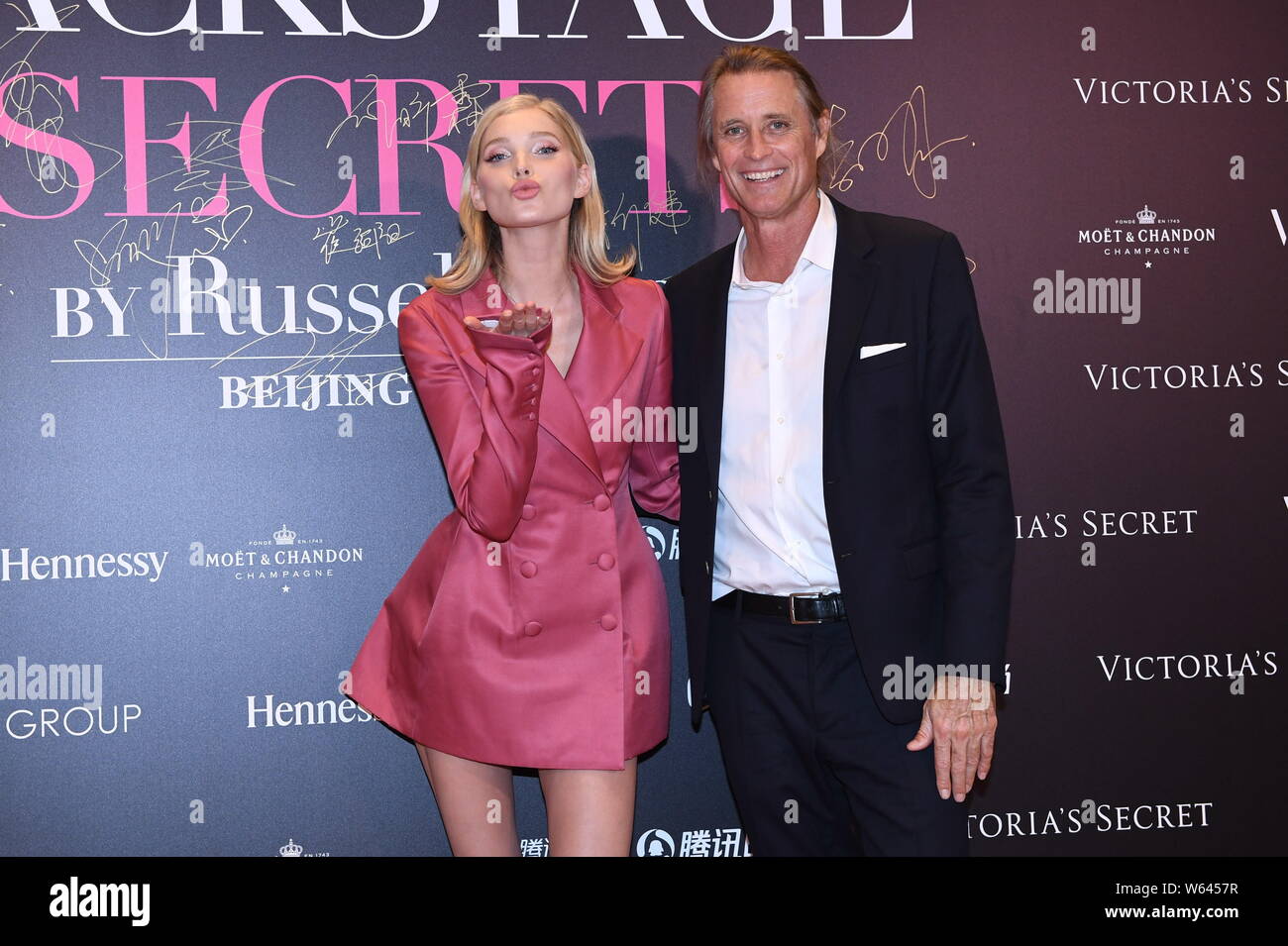 Victoria's Secret Angel and Swedish model Elsa Hosk, left, and ...