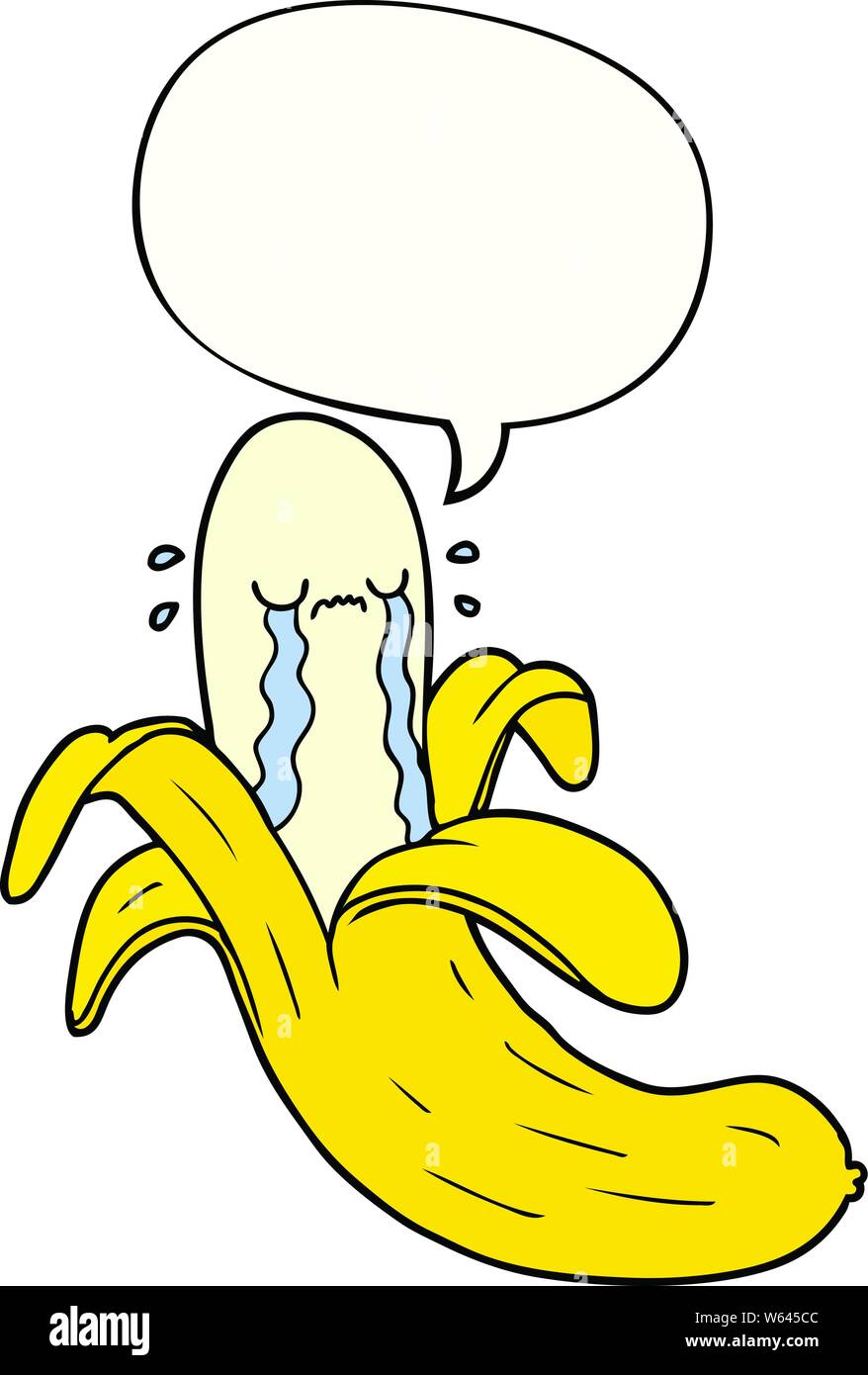 Sad banana Stock Vector Images - Alamy