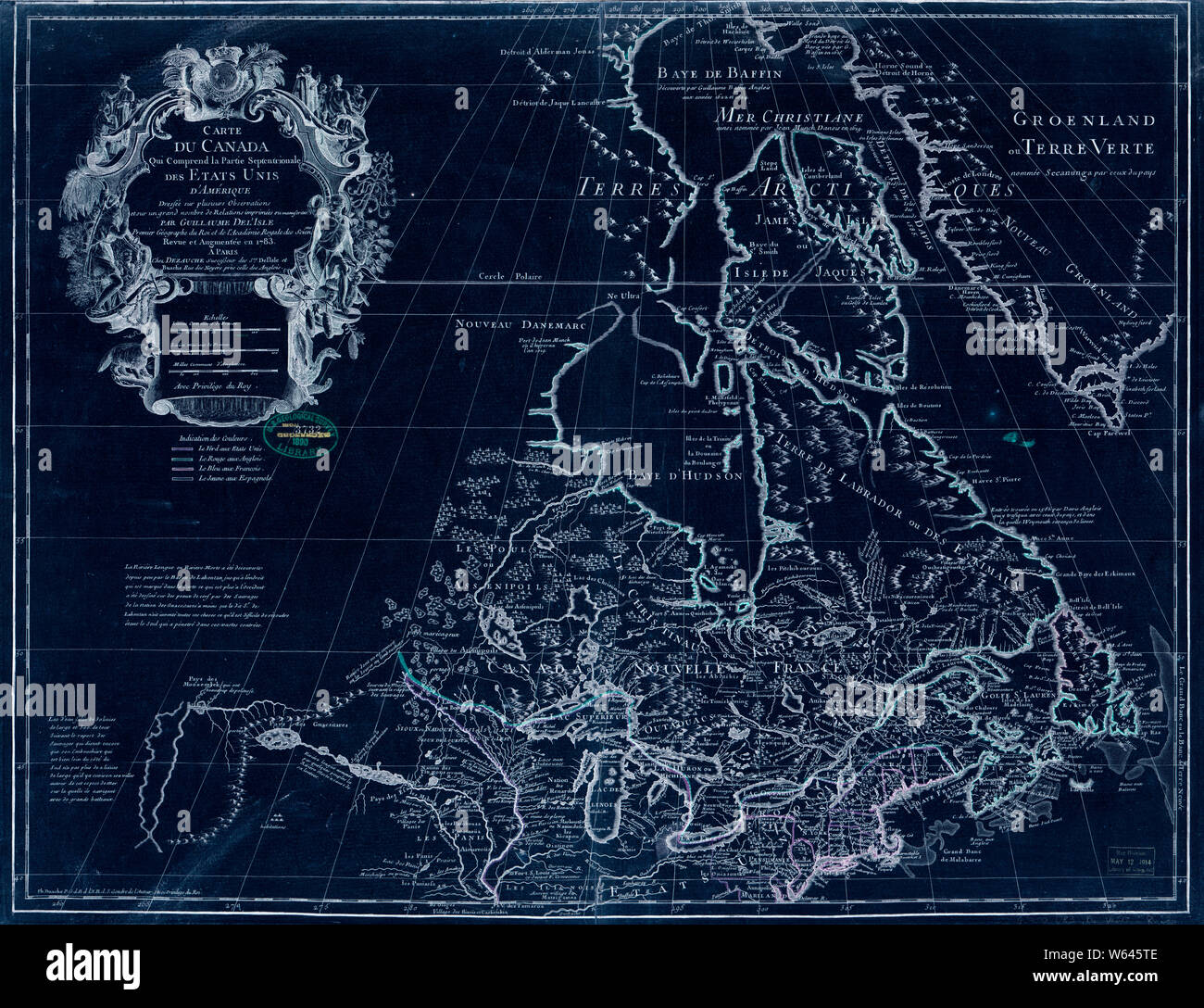 Carte du canada hi-res stock photography and images - Alamy