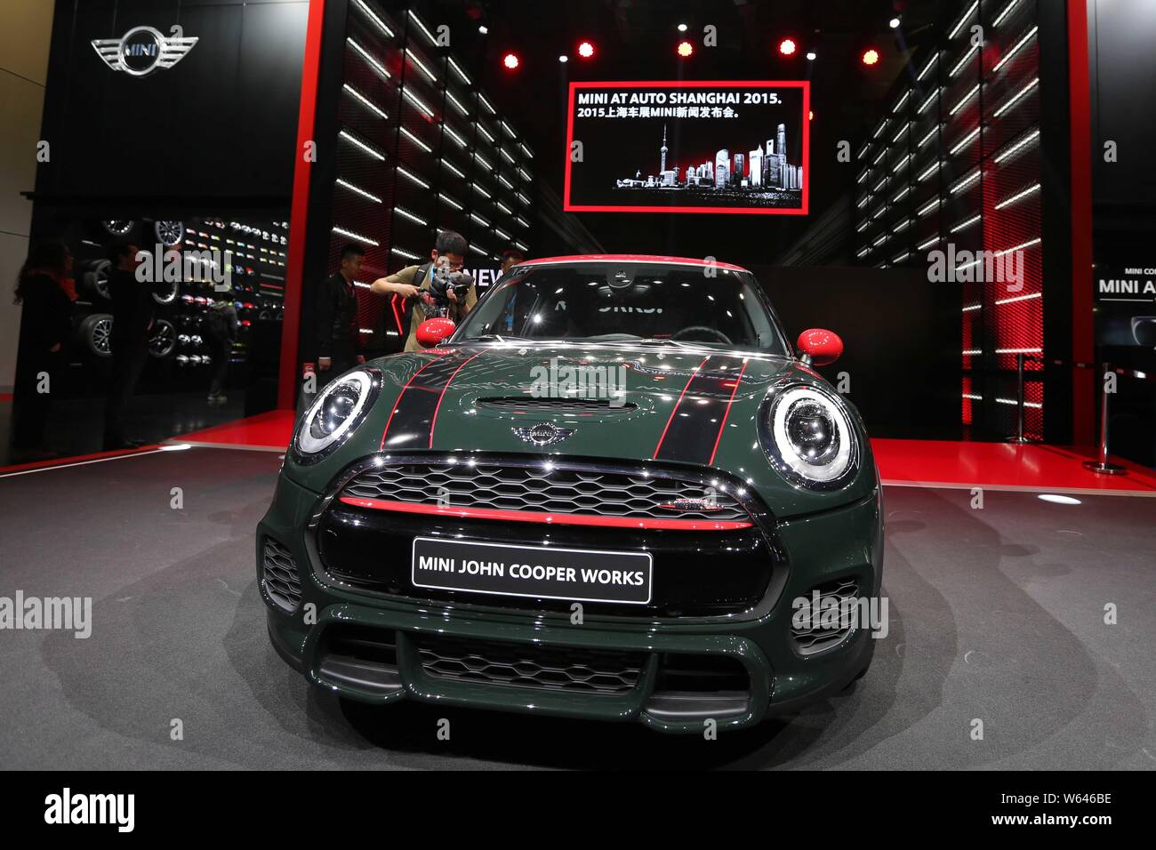 --FILE--View of a BMW Mini John Cooper Works on display during the 16th ...
