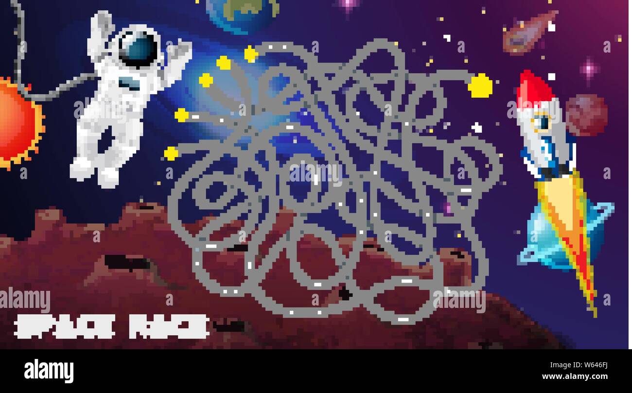 Space race game background illustration Stock Vector Image & Art - Alamy