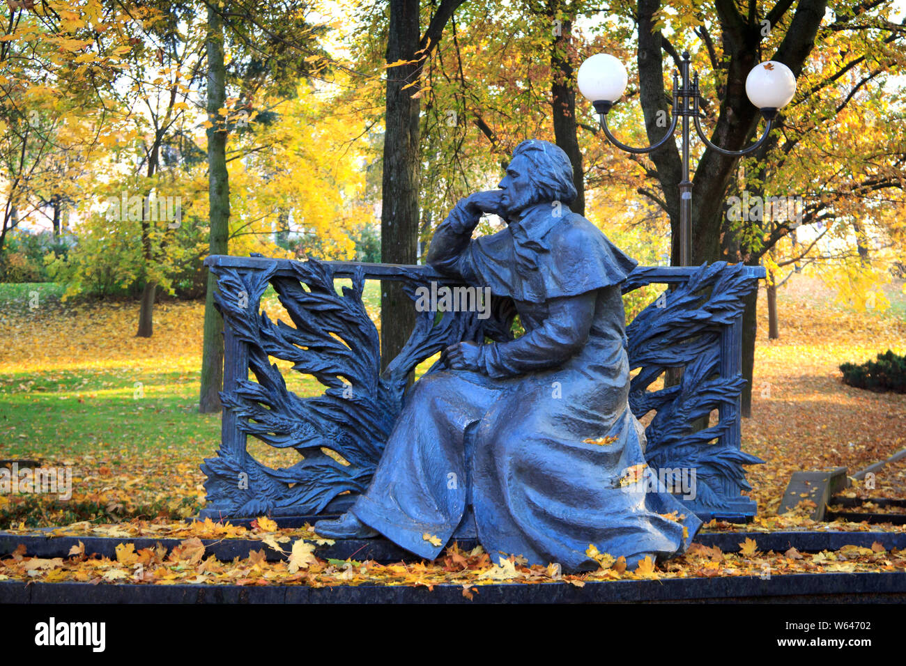 Adam Mickiewicz monument in Belarus Stock Photo - Alamy