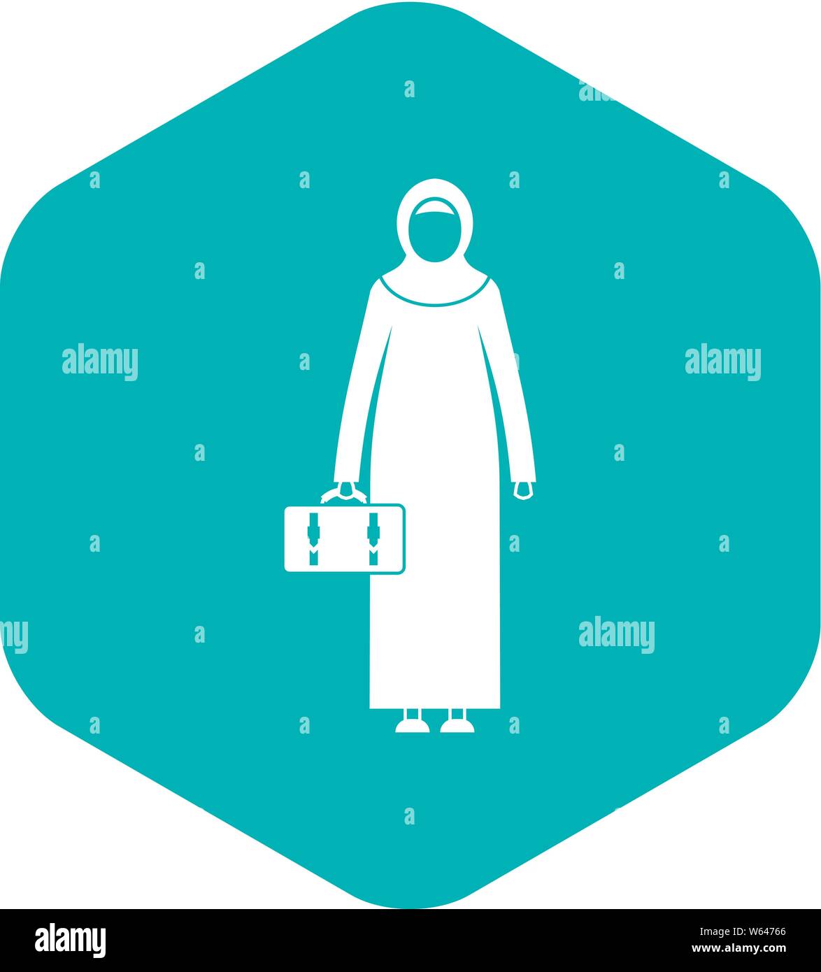 Arabic woman icon, simple style Stock Vector Image & Art - Alamy