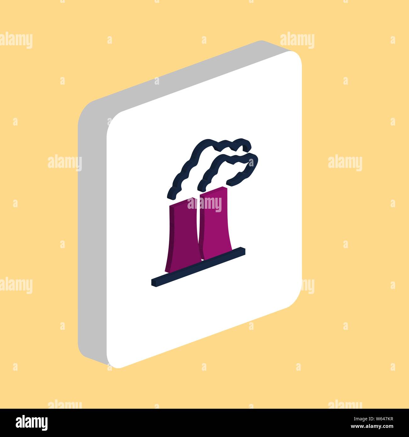 Bad Factory Simple vector icon. Illustration symbol design template for ...