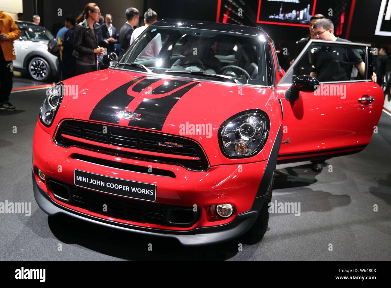--FILE--View of a BMW Mini John Cooper Works on display during the 16th ...