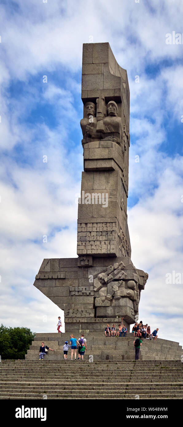 Europe, Poland, Gdansk, monument at Westerplatte Stock Photo - Alamy