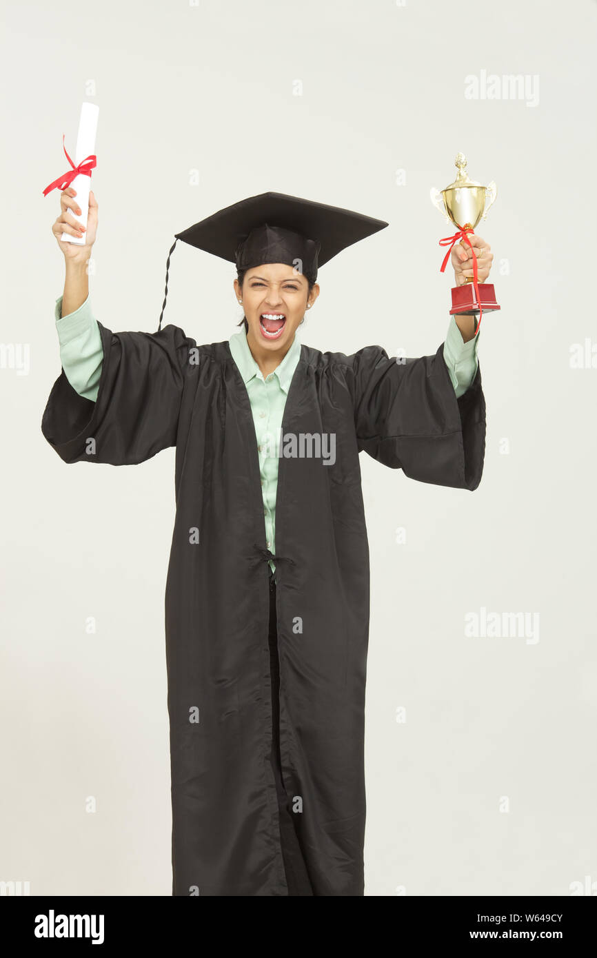 University student celebrating graduation Stock Photo - Alamy
