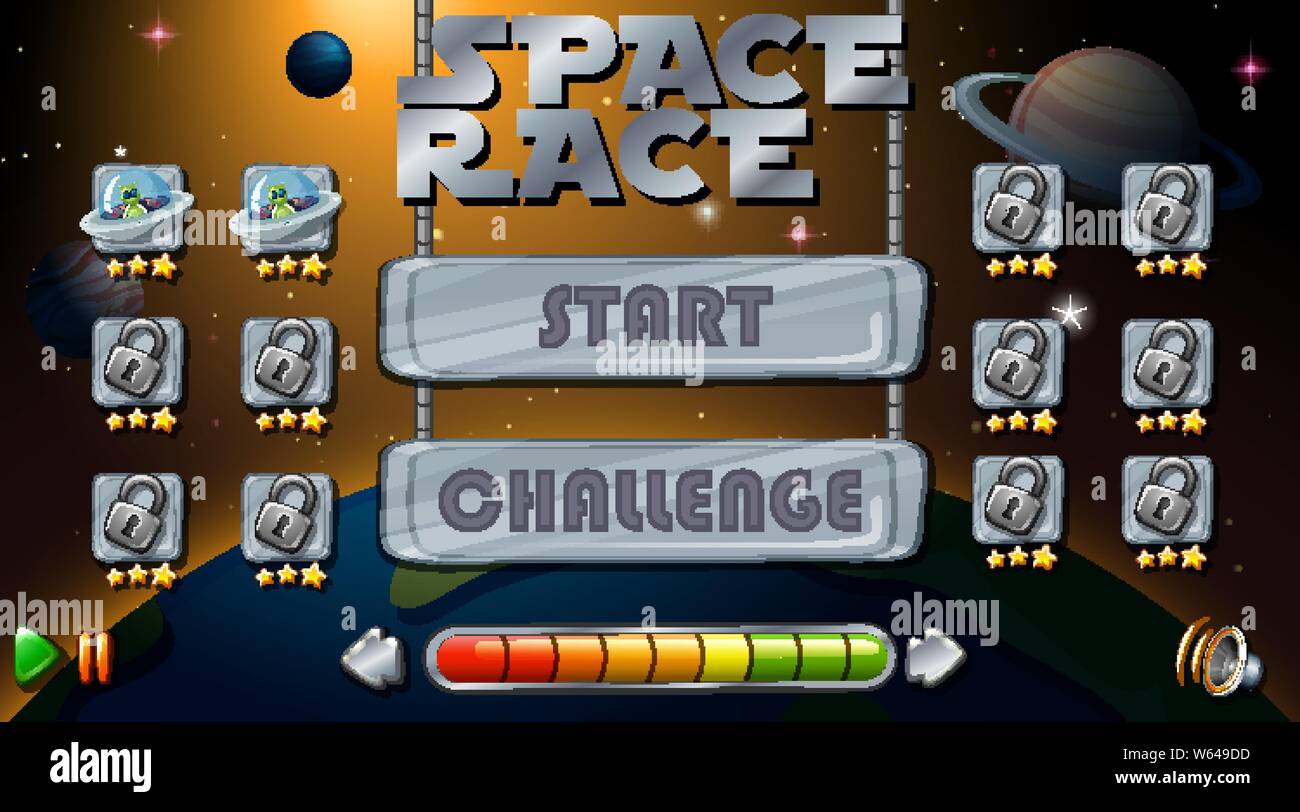 Space race game background illustration Stock Vector Image & Art - Alamy