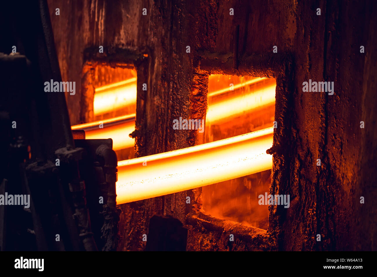 Hot billet bloom continuous casting, also called strand casting Stock ...