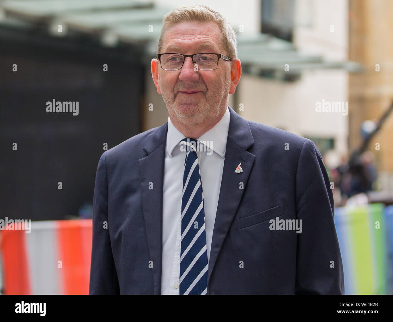 Len McCluskey, General Secretary of Unite the Union, arrives at the BBC ...