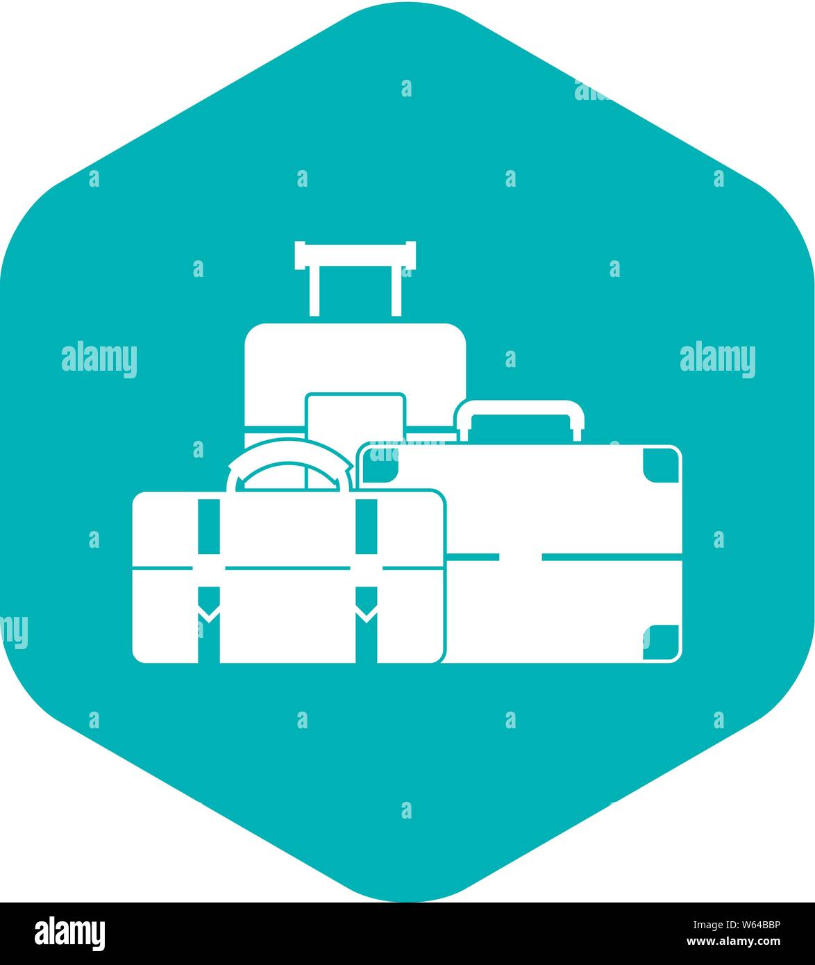Baggage icon, simple style Stock Vector Image & Art - Alamy