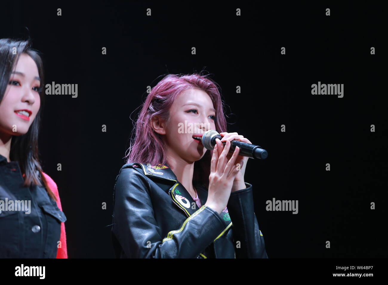 Members of South Korean girl group Dreamcatcher perform at a showcase ...