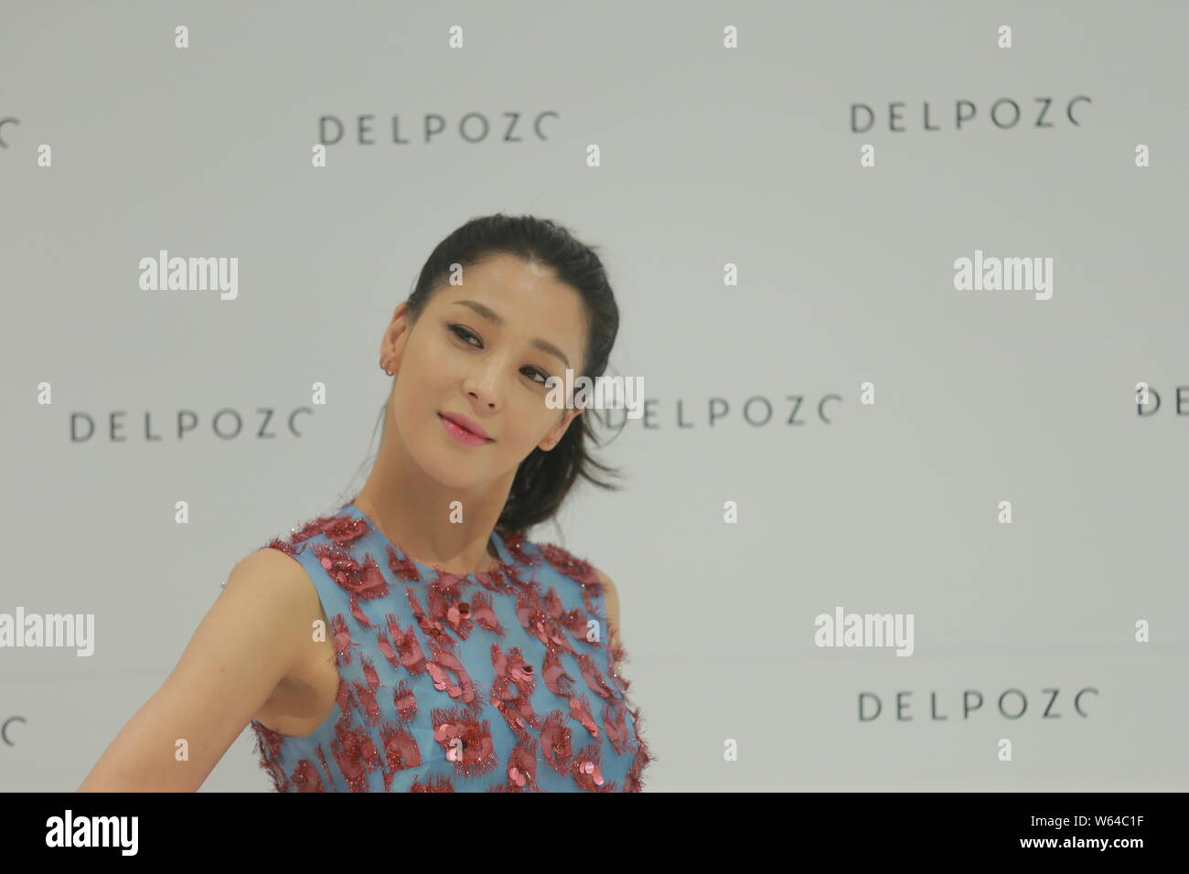 South Korean actress Han Go-eun attends a promotional event for Delpozo ...